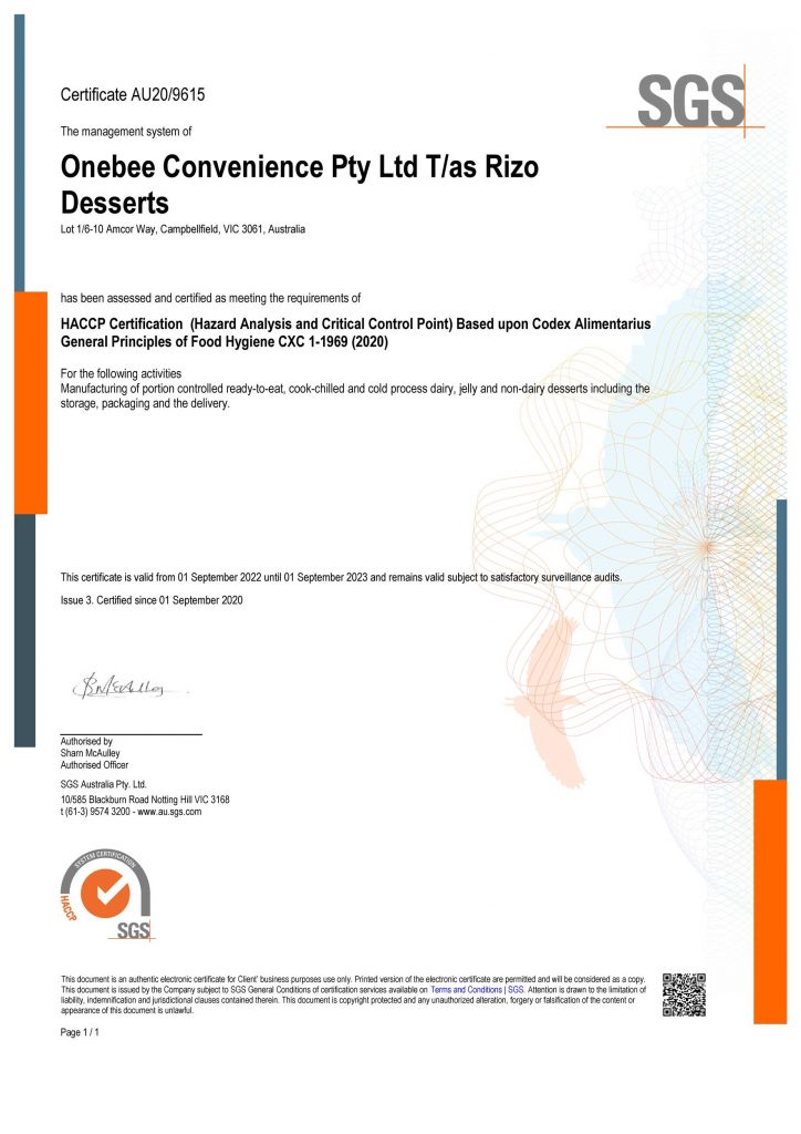 Rizo-Desserts-HACCP-E-Certificate | Rizo Desserts